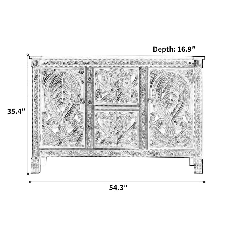 Ruthber Solutions Wabi-sabi style sideboard cabinet | Wayfair